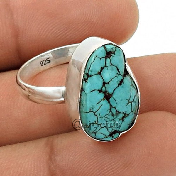 Raw Turquoise Ring - Etsy