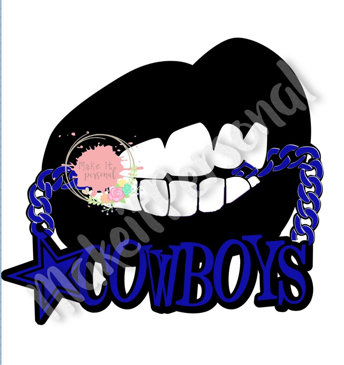 Cowboys Lips SVG - Etsy