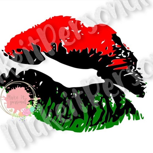 Africa Lips Svg Black History Month Svg Black History Etsy