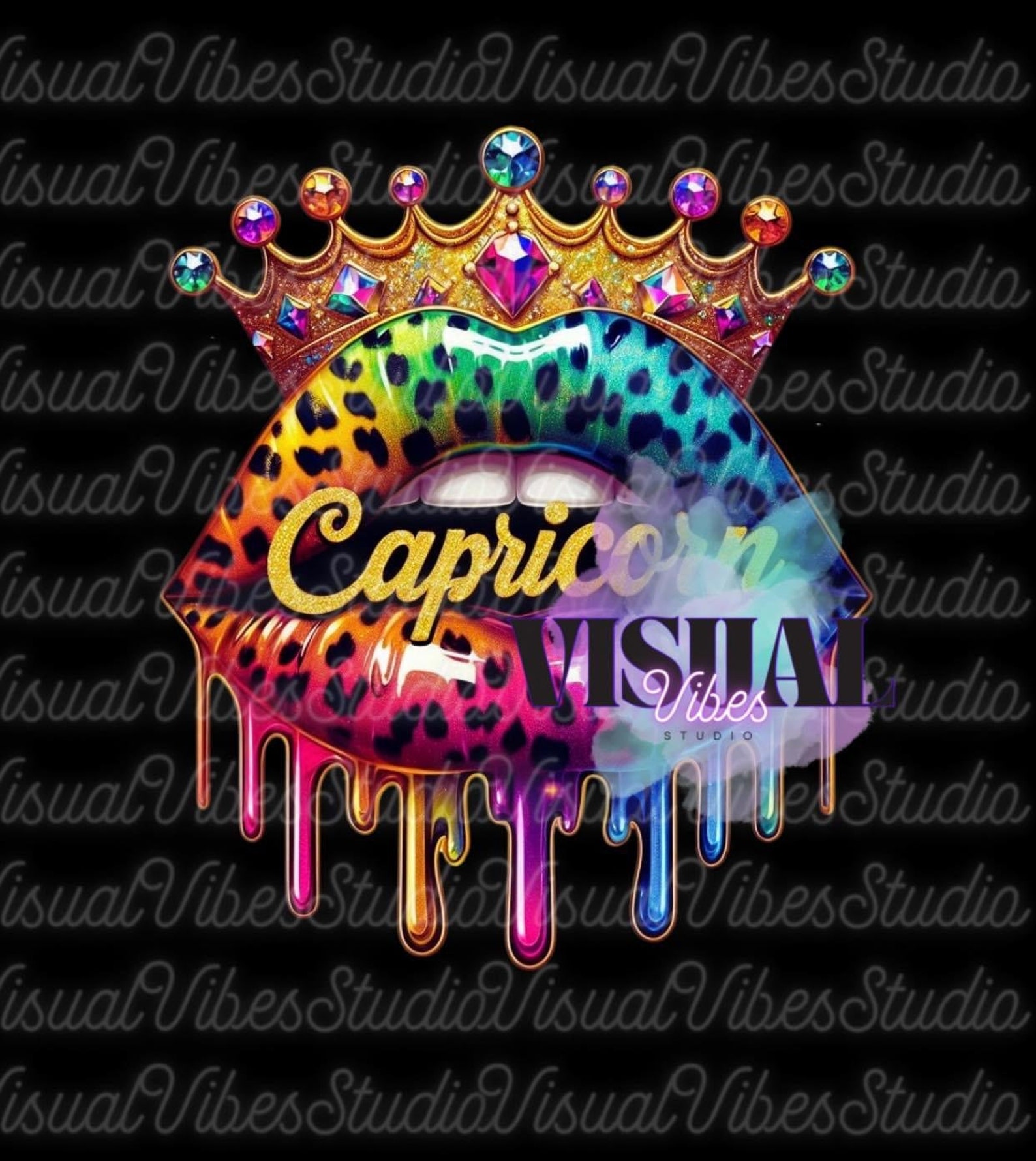 Capricorn Lips PNG: Zodiac Birthday Sublimation Image (digital Download ...