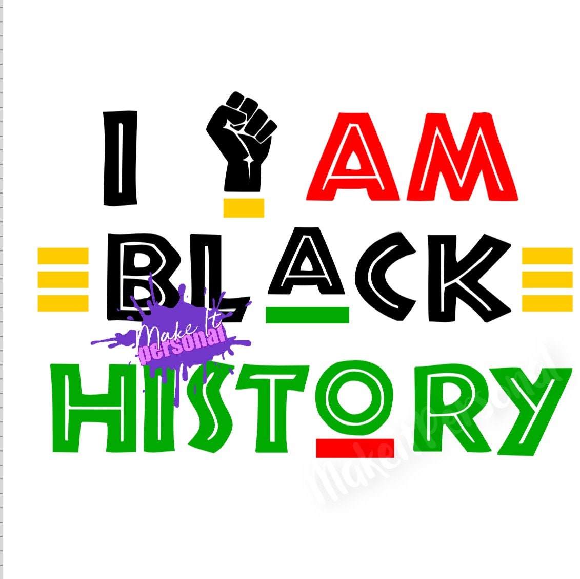 I Am Black History Svg Black History Svg Etsy