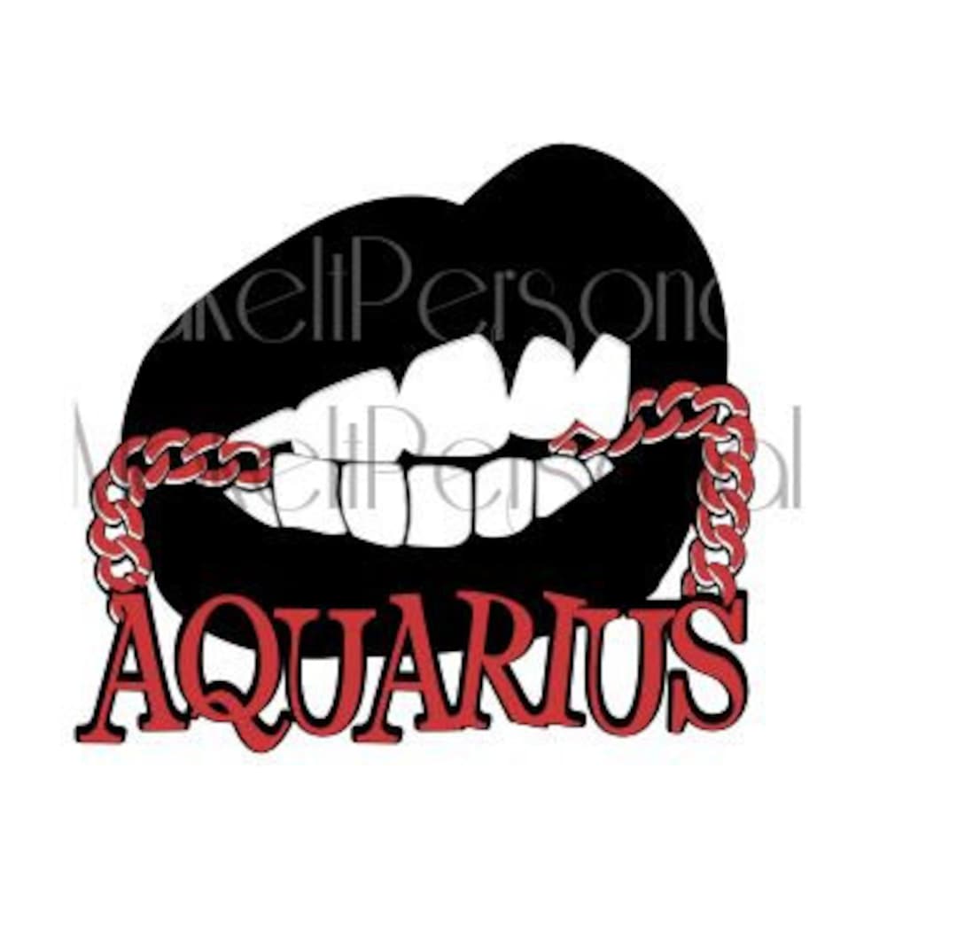 Aquarius Lips Svg - Etsy