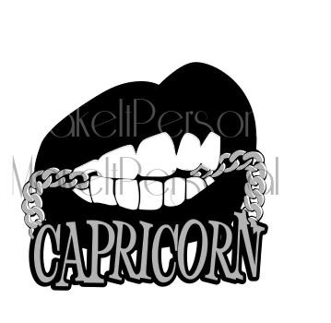 Capricorn Lips SVG - Etsy