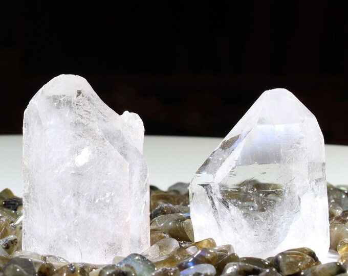 Clear Quartz Standing Point | Standing Clear Crystal | Rough Crystal ...
