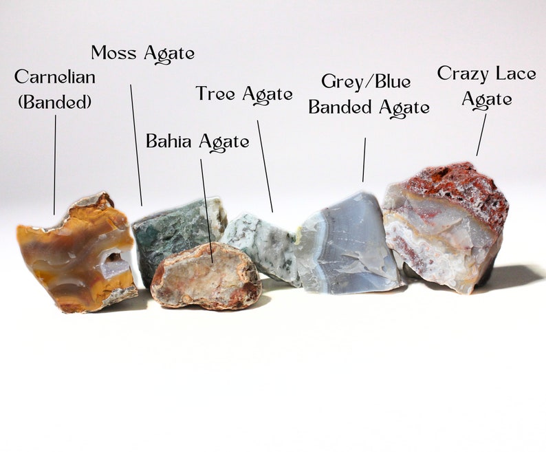 Agate Mix | Tumbling Rough Rocks From Mexico, Brazil, Asia, India | Raw ...
