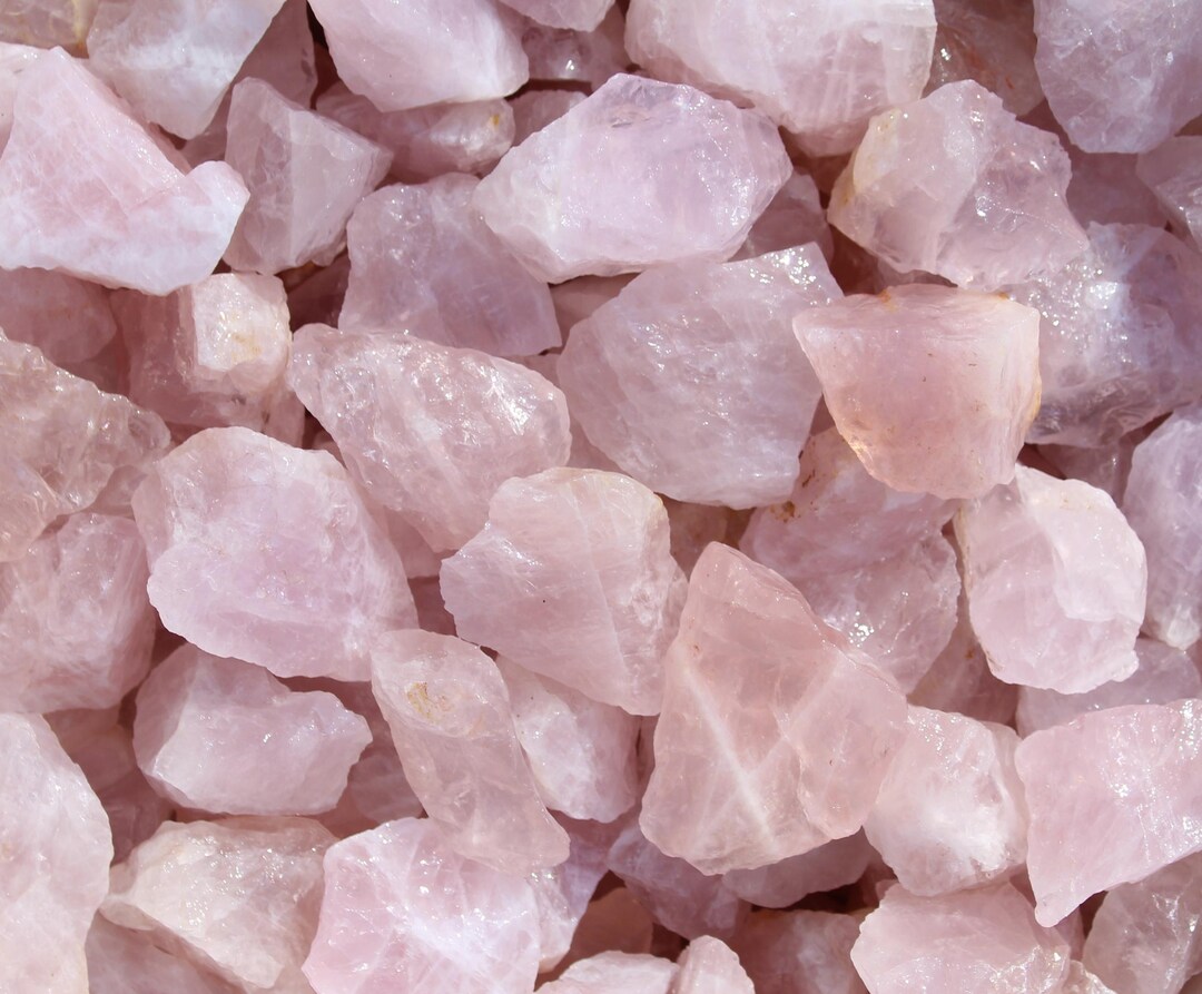 Rose Quartz | Raw Crystals From Madagascar | Rough Rocks for Tumbling ...