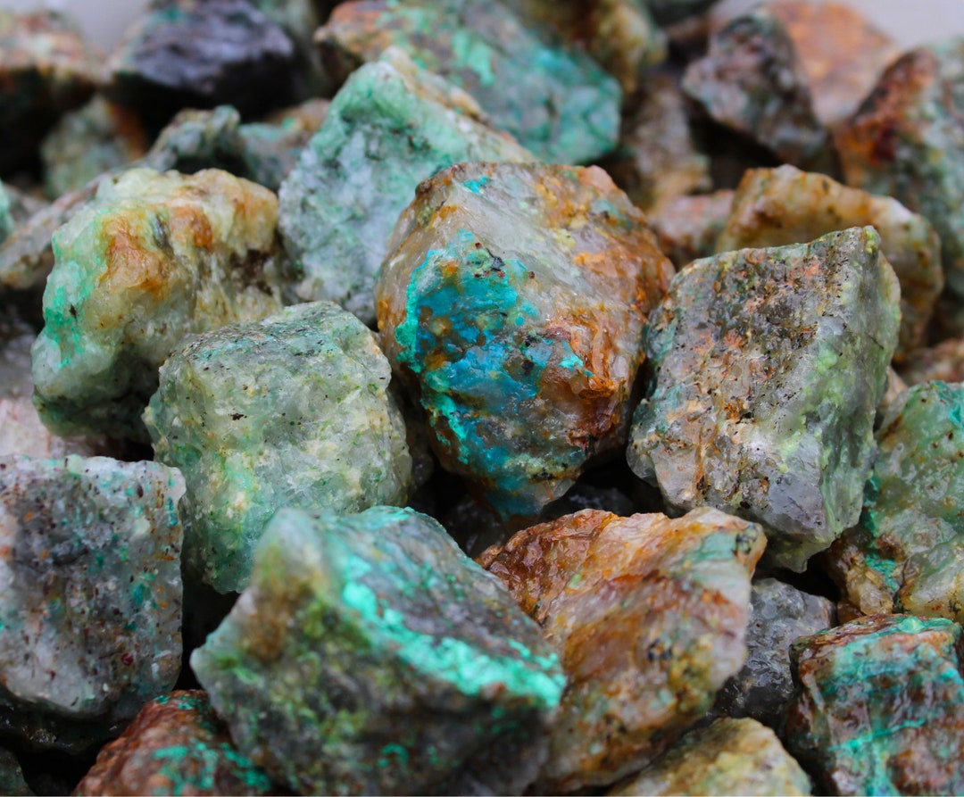 Chrysocolla | Raw Crystals From Madagascar | Rough Rocks for Tumbling ...
