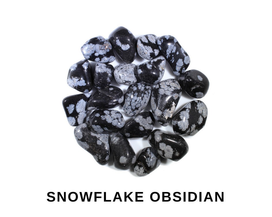 Snowflake Obsidian Tumbled Gemstones-tumbled Snowflake - Etsy