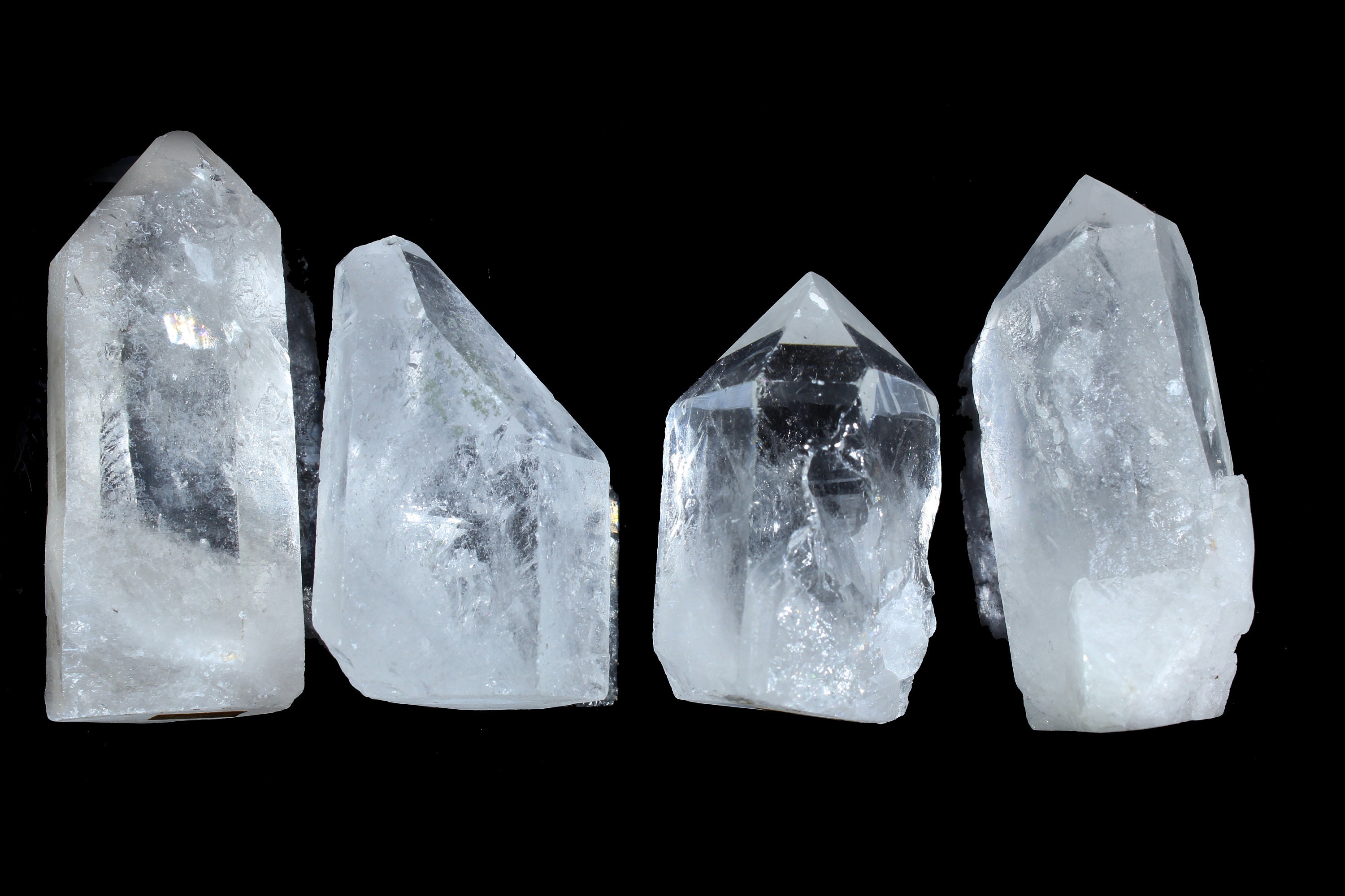 Clear Quartz Standing Point Standing Clear Crystal Rough - Etsy