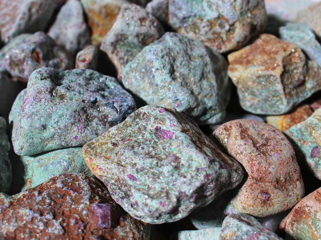 LARGE Fuchsite Rough Rocks I Raw Crystals From India I Chrome-mica ...