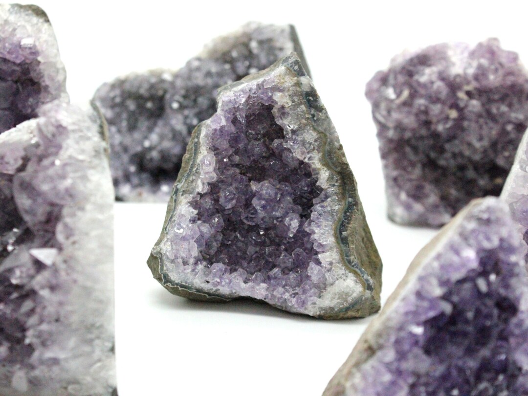 Standing Amethyst Crystal Cluster fairy Grade Raw Druzy Amethyst Cut ...