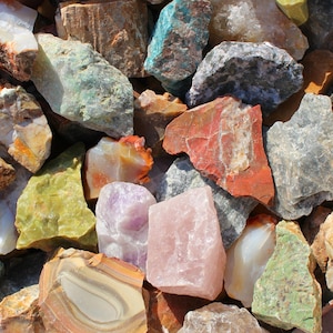 Madagascar Mix Large Rough Rocks for Tumbling-size 2" - 3"- Bulk 1 LB ...