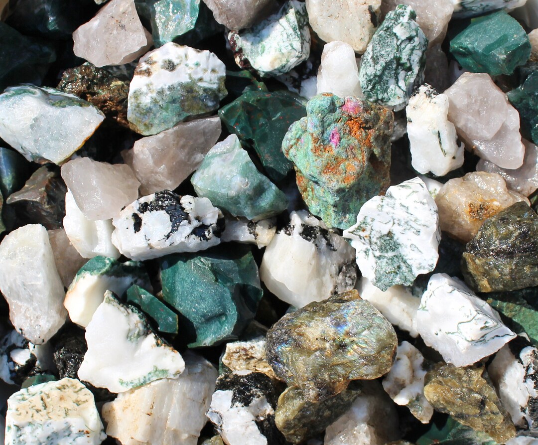 India Mix | Tumbling Rough Rocks | Raw Crystals for Tumbling and Craft ...
