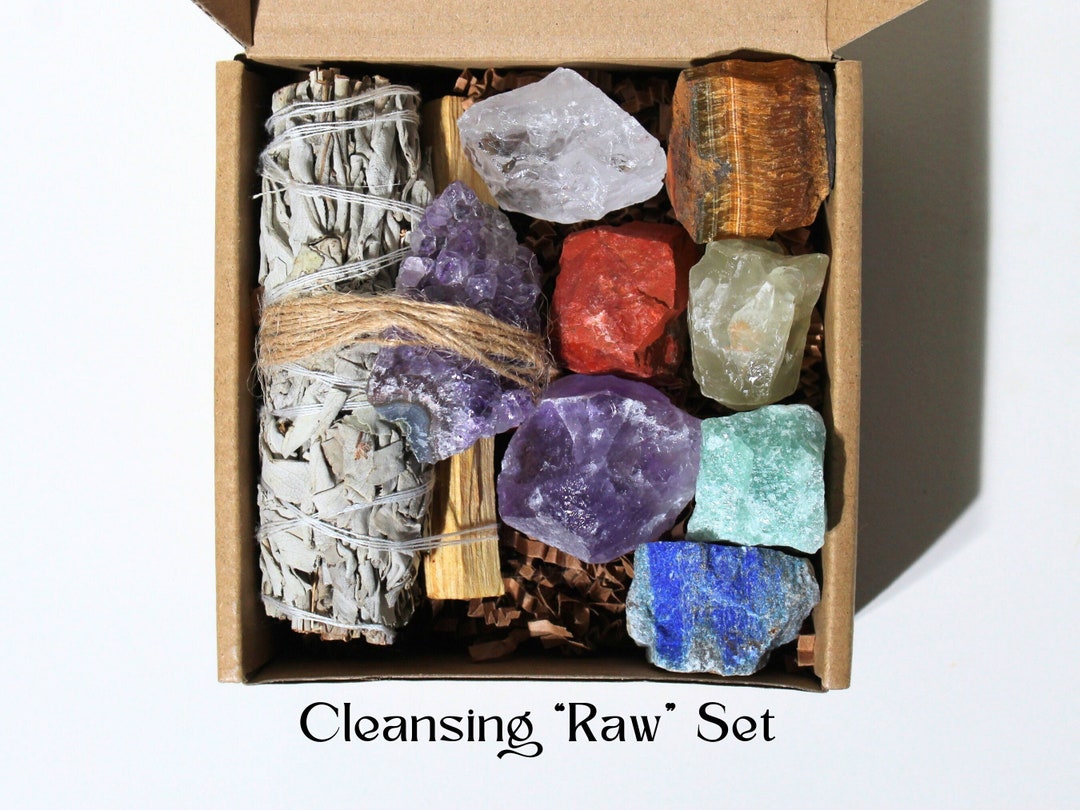 Cleansing and Meditation Set for Home, Yoga and Work - Sage Smudge Kit ...