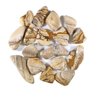 Picture Jasper Tumbled Gemstones-jasper Tumbled Stones-tumbled Stones ...