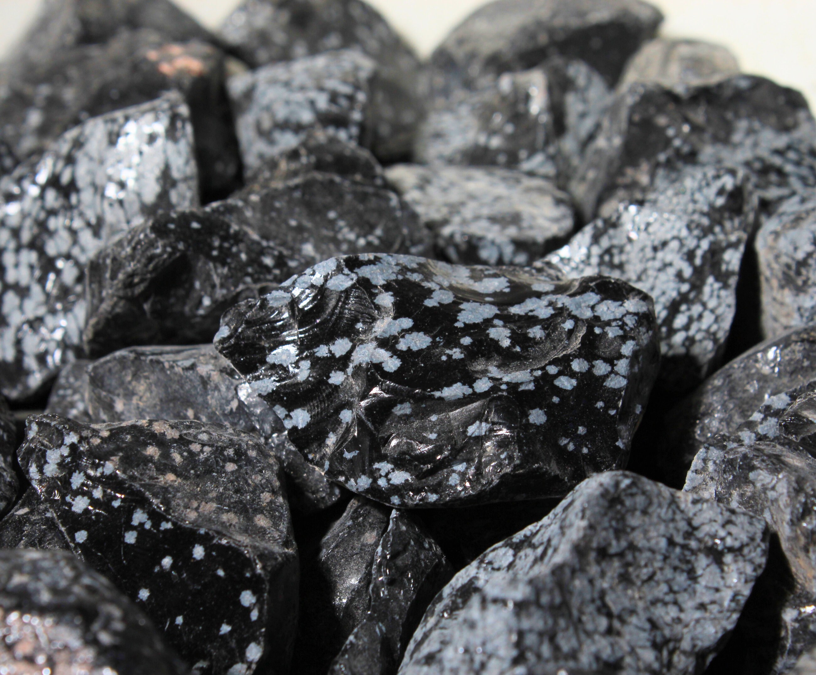 Snowflake Obsidian Raw Natural Stones, Raw Snowflake Obsidian Crystals ...