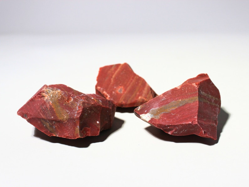 Red Jasper | Large Rough Rocks for Tumbling | Size: 2" - 3" | 1 LB Bulk ...