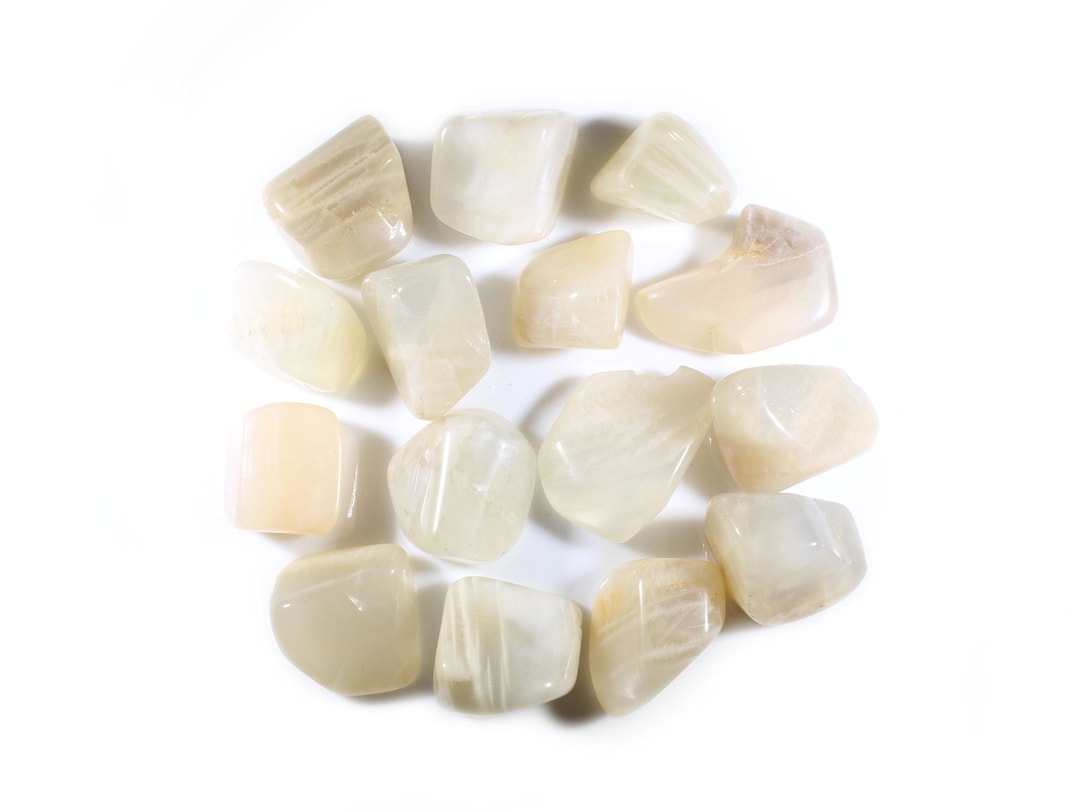 Cream Moonstone Tumbled Stones-tumbled Moonstone-polished Gemstones ...