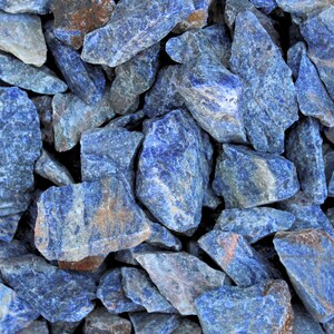 Sodalite "granite" Rough Rocks | Tumbling Raw Crystals From South ...