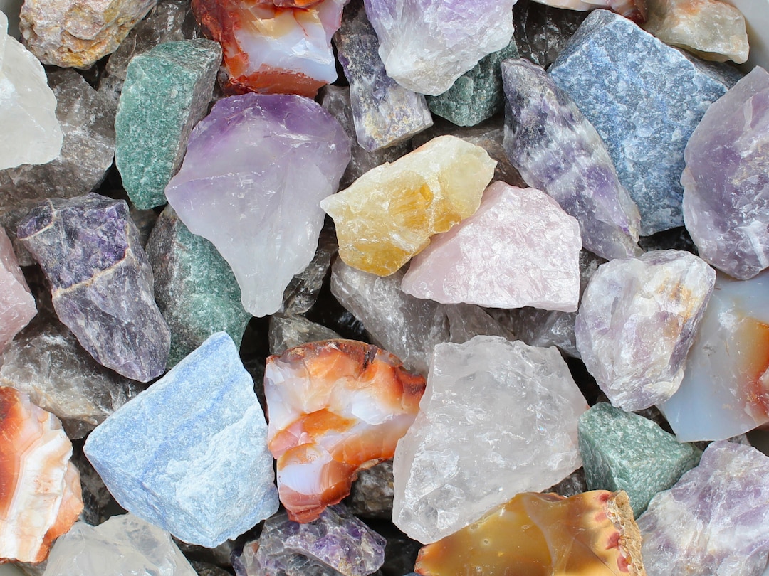 Quartz Mix - Large Stone Variety Mix for Tumbling | Raw Crystals From ...