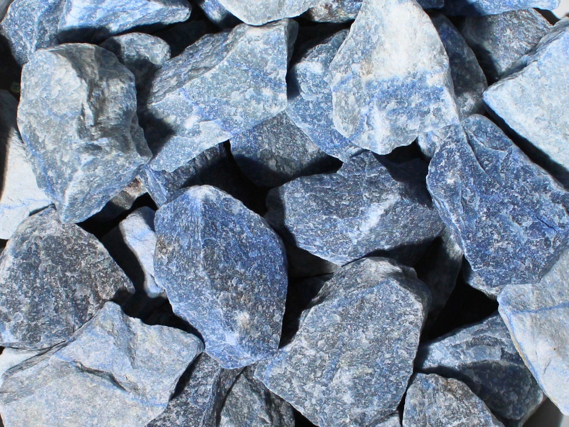 Blue Quartz I Rough Rocks for Tumbling I Raw Crystals From Brazil I ...
