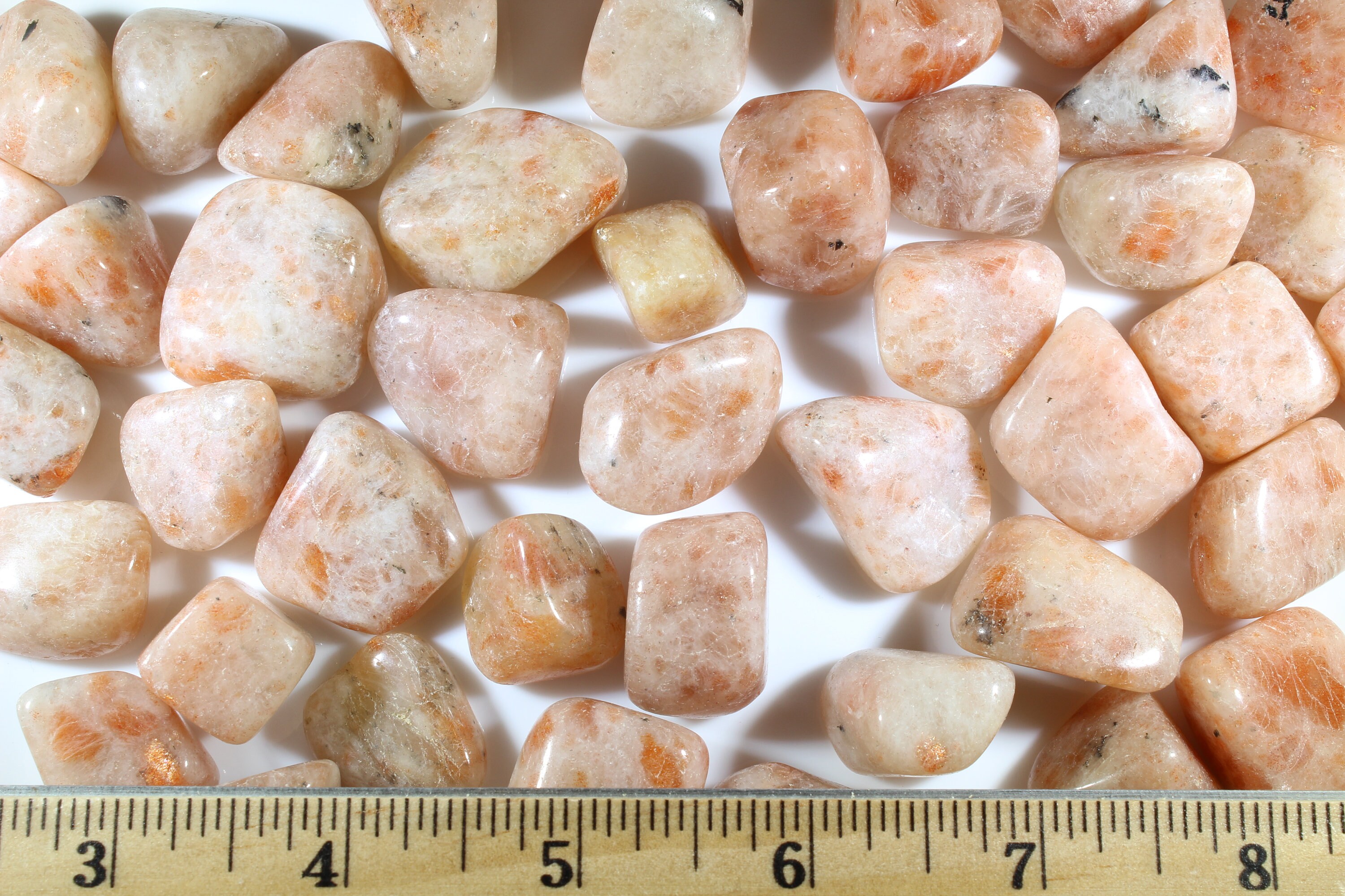 Sunstone Tumbled Gemstones-sunstone Polished-tumbled - Etsy