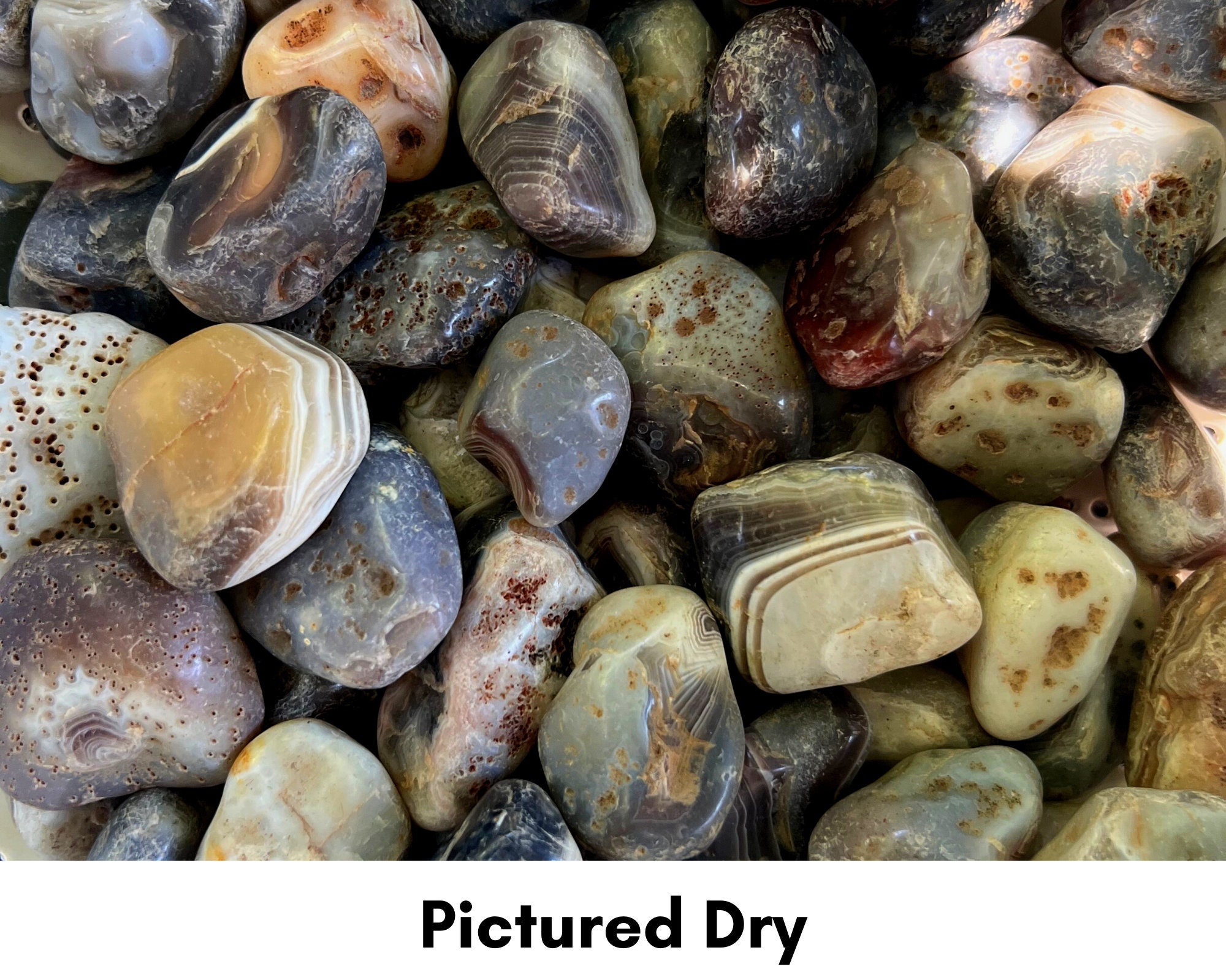 Gray Botswana Agate Tumbling Rough Rocks Bulk Wholesale - Etsy