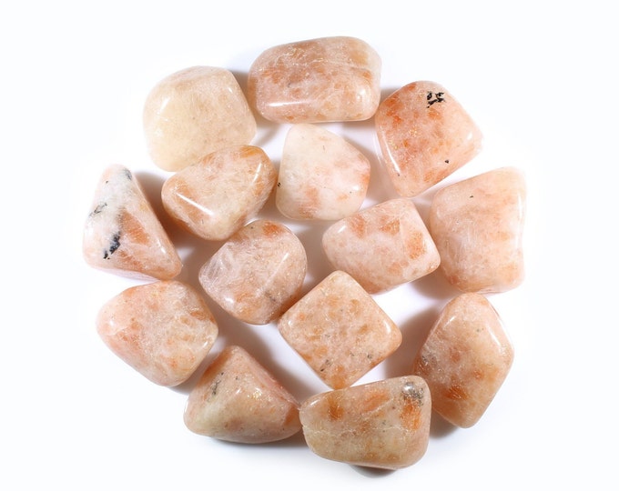 Sunstone Tumbled Gemstones-sunstone Polished-tumbled - Etsy