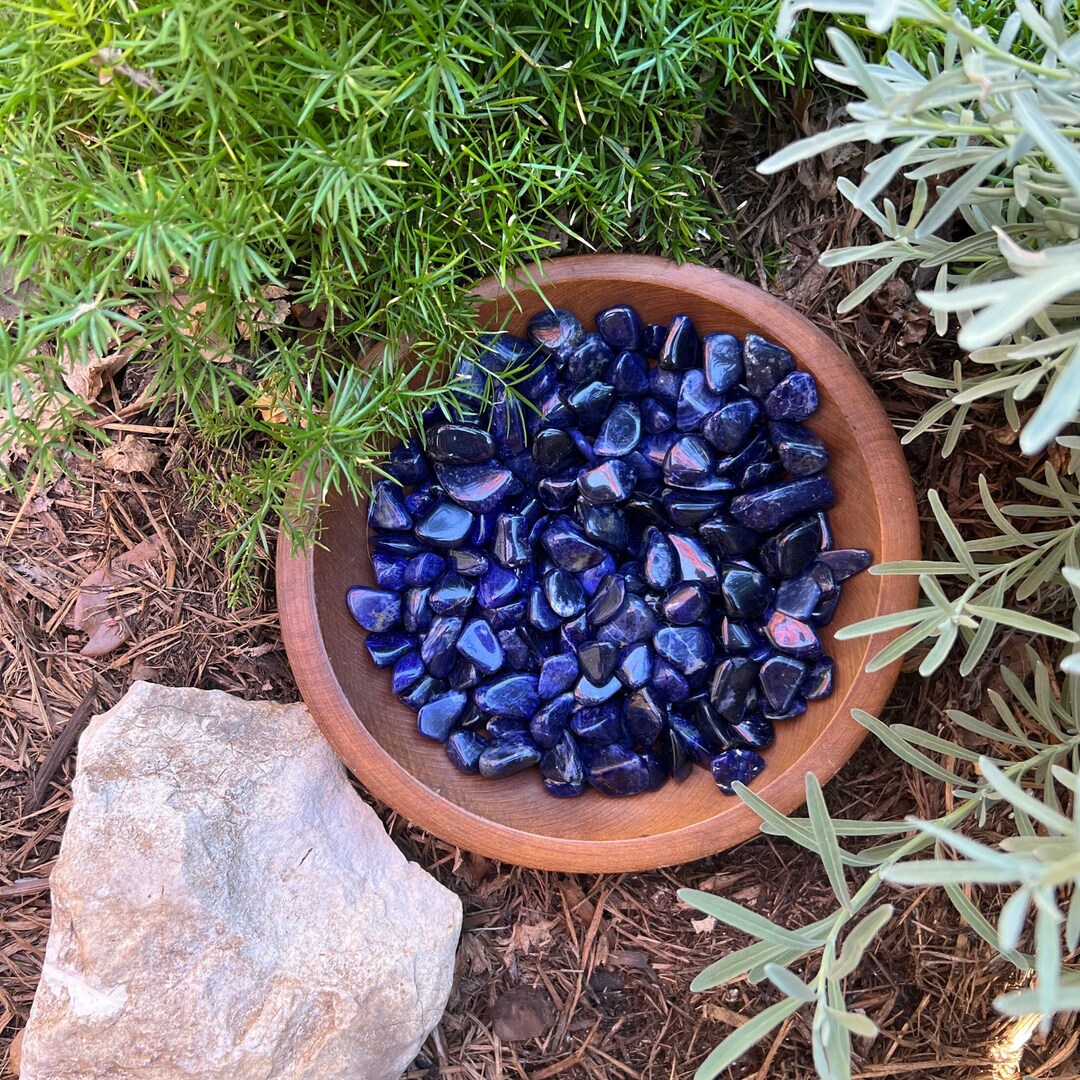 Premium Blue Sodalite Tumbled Stones-sodalite Polished Stones-sodalite ...