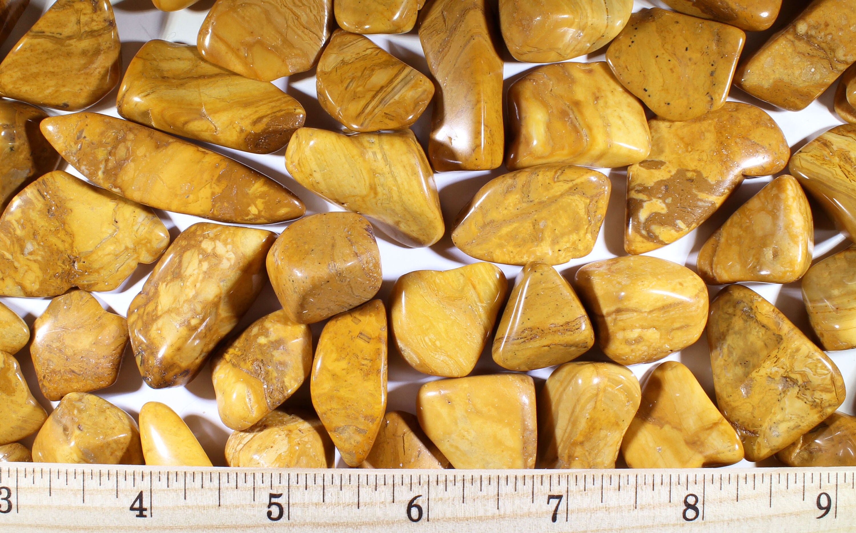 Yellow Jasper Tumbled Gemstones | Polished Jasper | Tumbled Gemstones ...