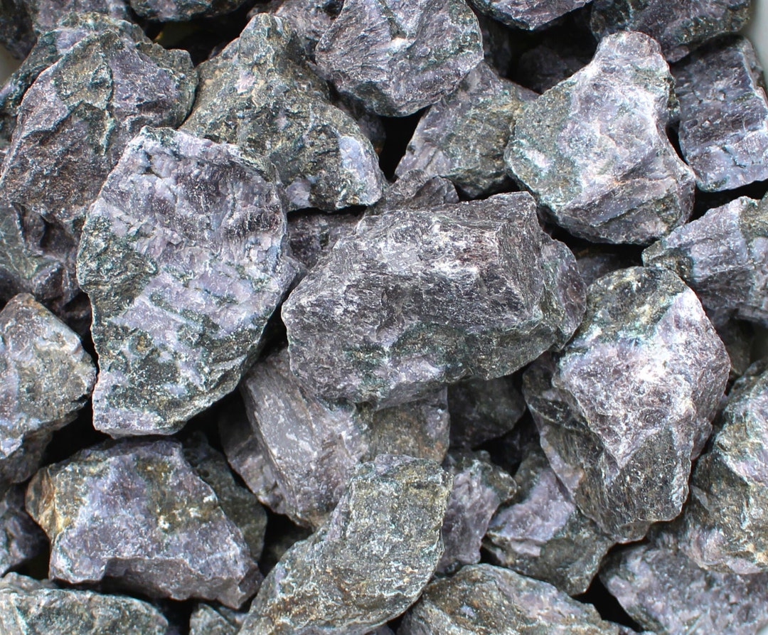 Indigo Gabbro | Large Rough Rocks for Tumbling | Size: 2" - 3" | 1LB ...