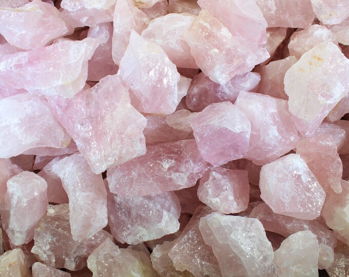Large Rose Quartz Crystal 5-45 Oz, Intuitively Picked Rough Rose Quartz ...