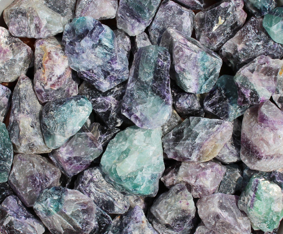 Rainbow Fluorite | Raw Crystals From China | Rough Rocks for Tumbling ...