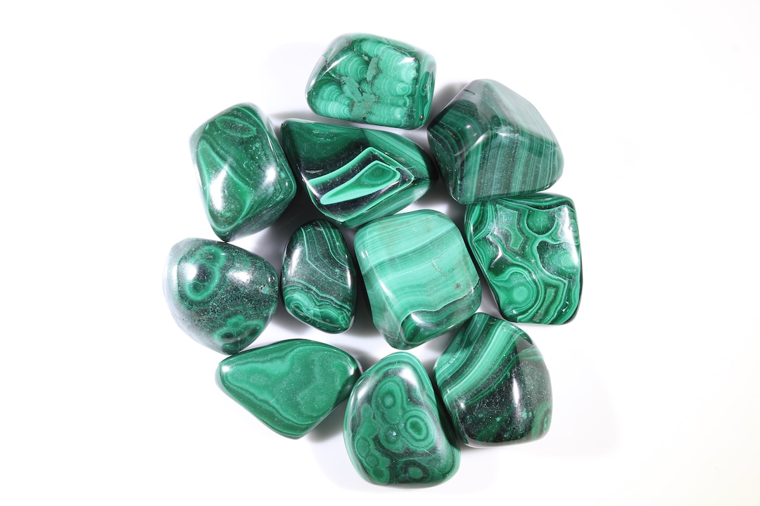 Malachite Tumbled Stones-malachite Stone-tumbled Malachite-bulk ...