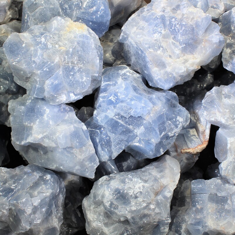 Raw Blue Crystal - Etsy