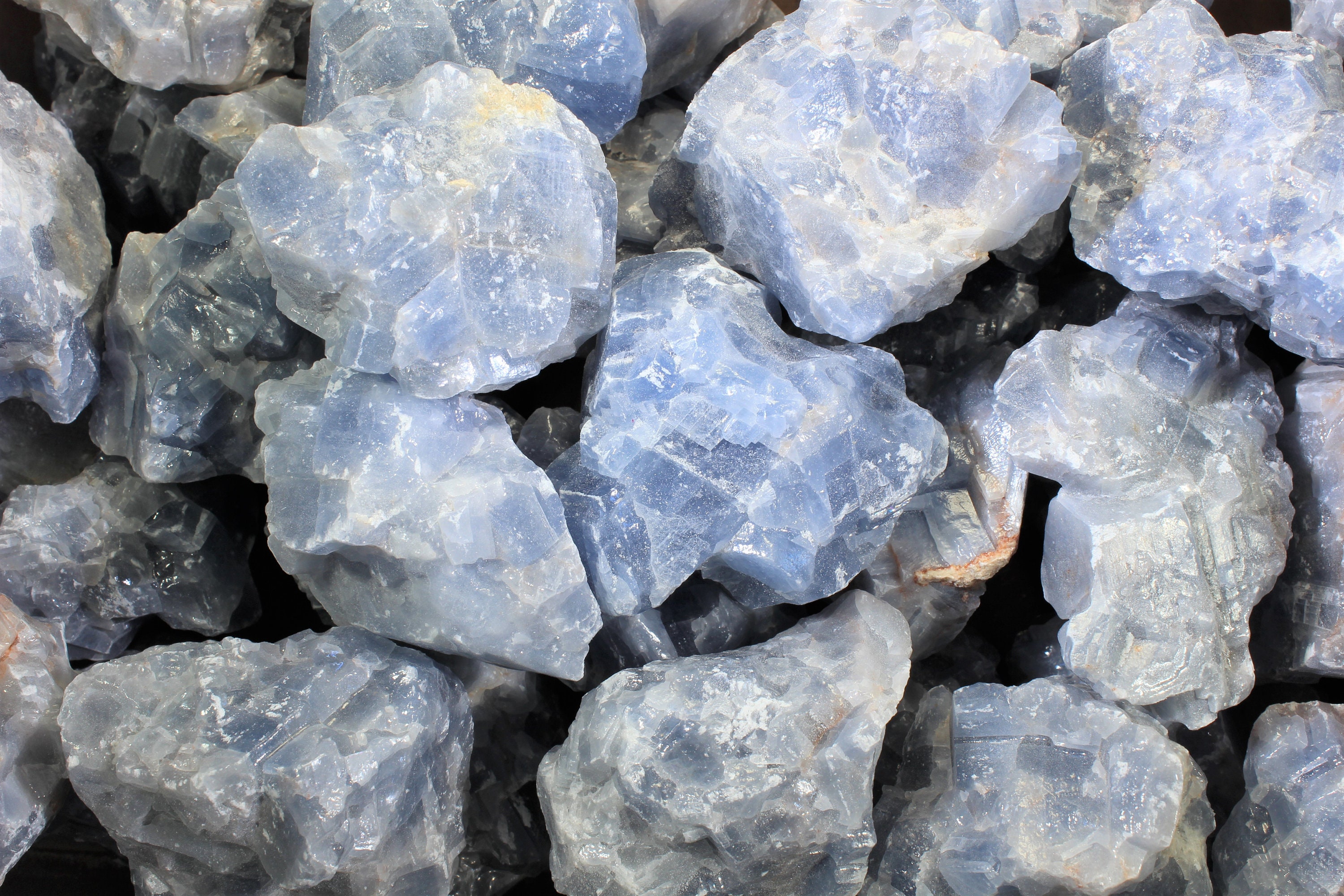 Blue Calcite Healing Crystals Raw Blue Calcite Crystals - Etsy