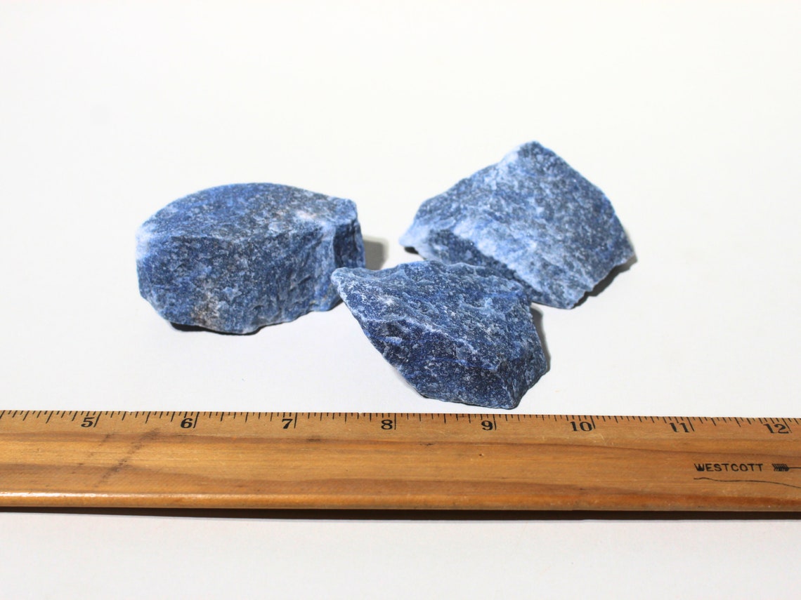Blue Quartz I Rough Rocks for Tumbling I Raw Crystals From Brazil I ...