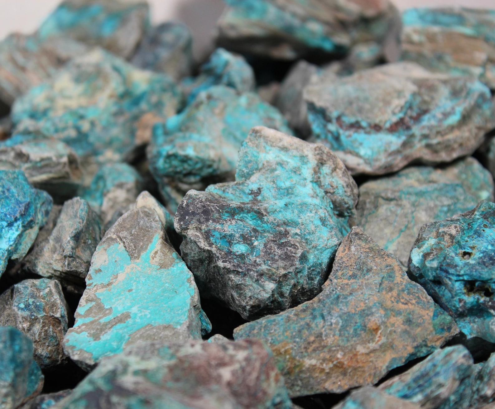 Chrysocolla "a" Grade | Raw Crystals From Peru | Rough Rocks for ...