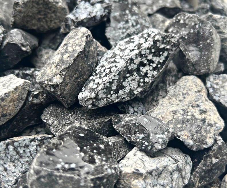 Snowflake Obsidian Raw Natural Stones, Raw Snowflake Obsidian Crystals ...