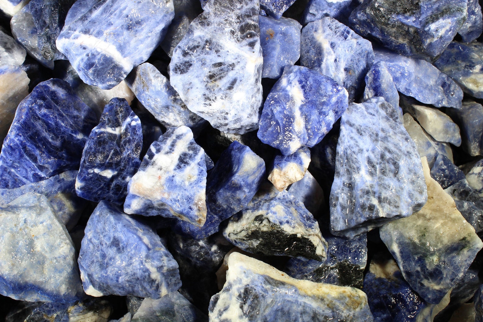 Raw Sodalite-rough Sodalite Crystals-sodalite 1 LB Bulk-sodalite ...