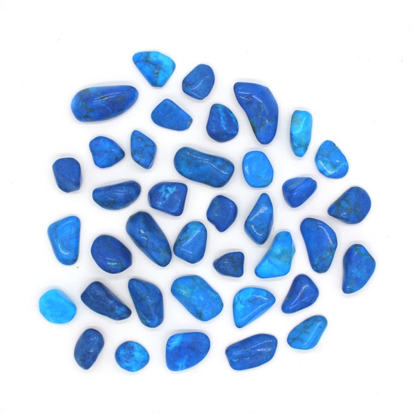 Blue Dyed Howlite - Etsy