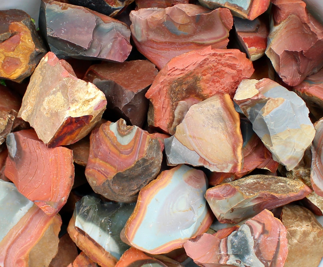 Polychrome Desert Jasper Large Rough Jasper Rock for Tumbling Size: 2 3 ...