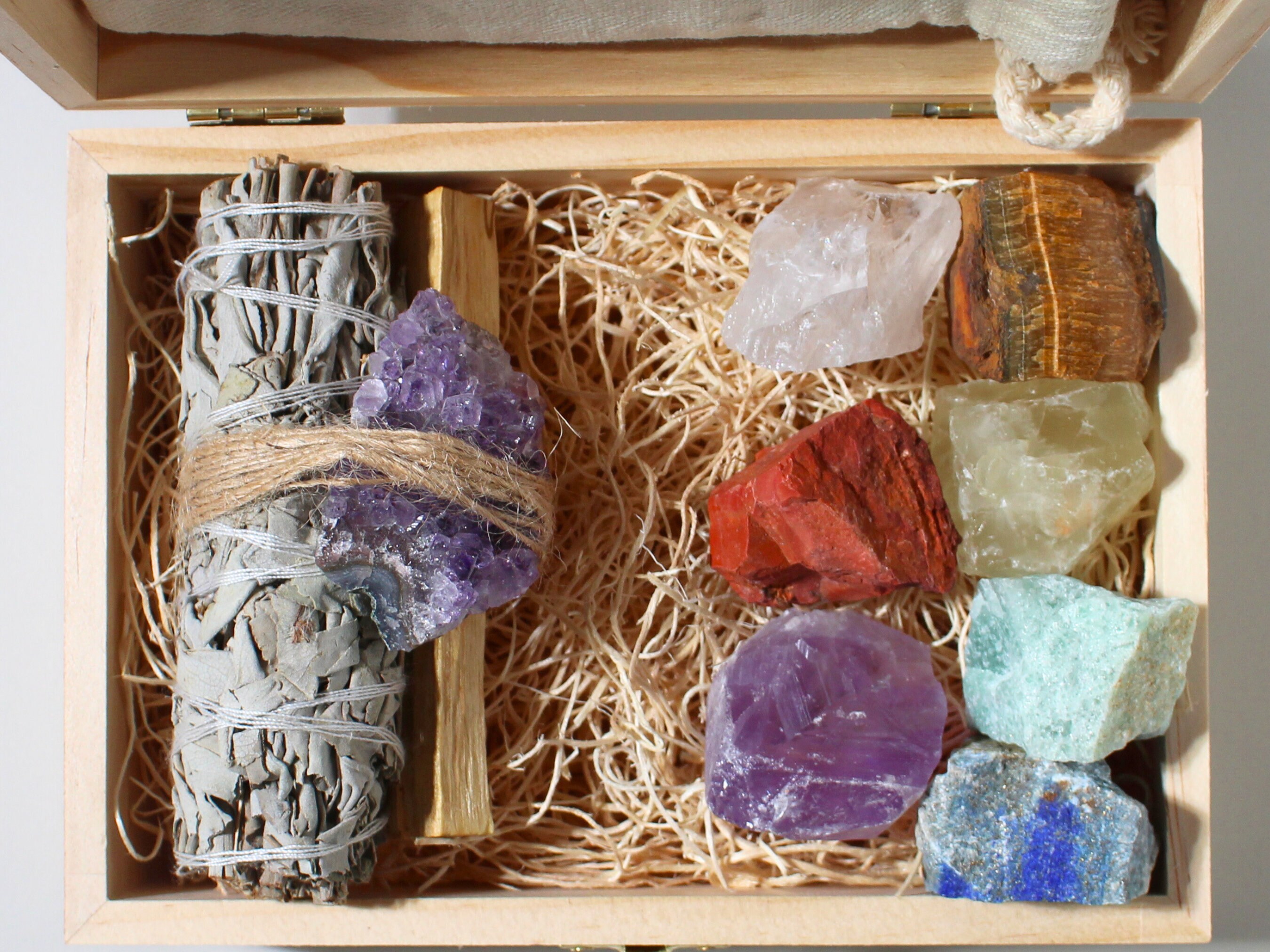 Cleansing and Meditation Set for Home, Yoga and Work - Sage Smudge Kit ...