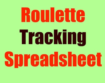 Roulette Excel Spreadsheet - Etsy