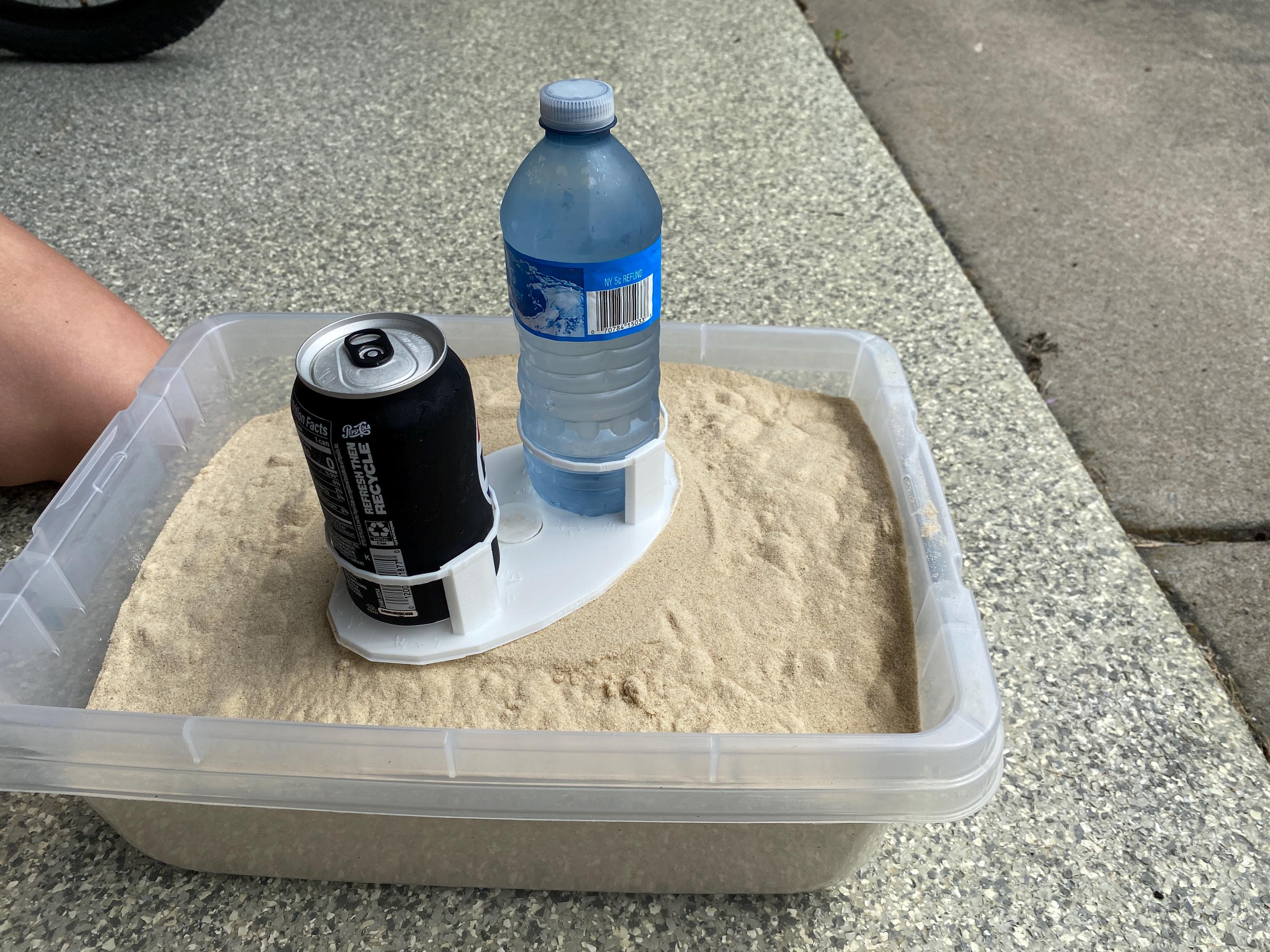3D Print File - Beach Cup and Bottle Holder (STL Digital File) - Etsy