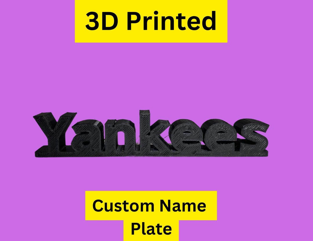 Custom 3D Printed Name Plate - Personalized Nameplate - Custom Name ...