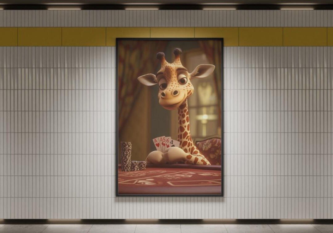 Funny Giraffe Picture | Digital Download | Giraffe Playing Cards - Etsy