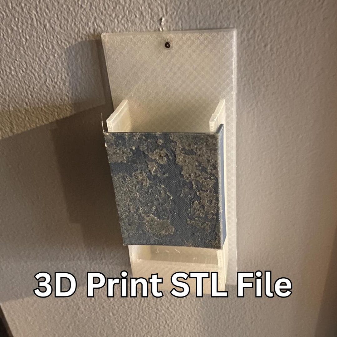 STL FILE - 3D Printed Roku Remote Wall Mount | Universal Roku Voice ...
