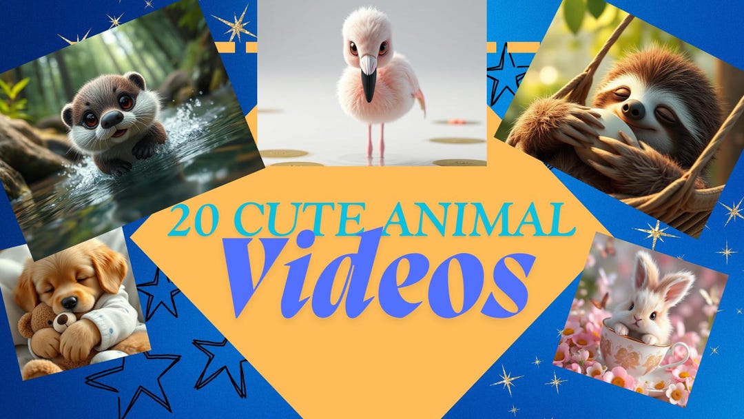20 Videos of Cute Animals for Any Public Work You Want| 5 Seconds Each ...