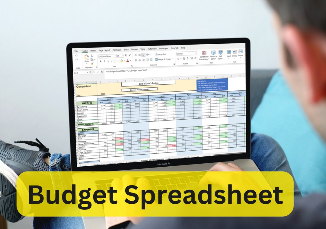 Budget Spreadsheet Software in Excel - Financial Budget Planner With ...